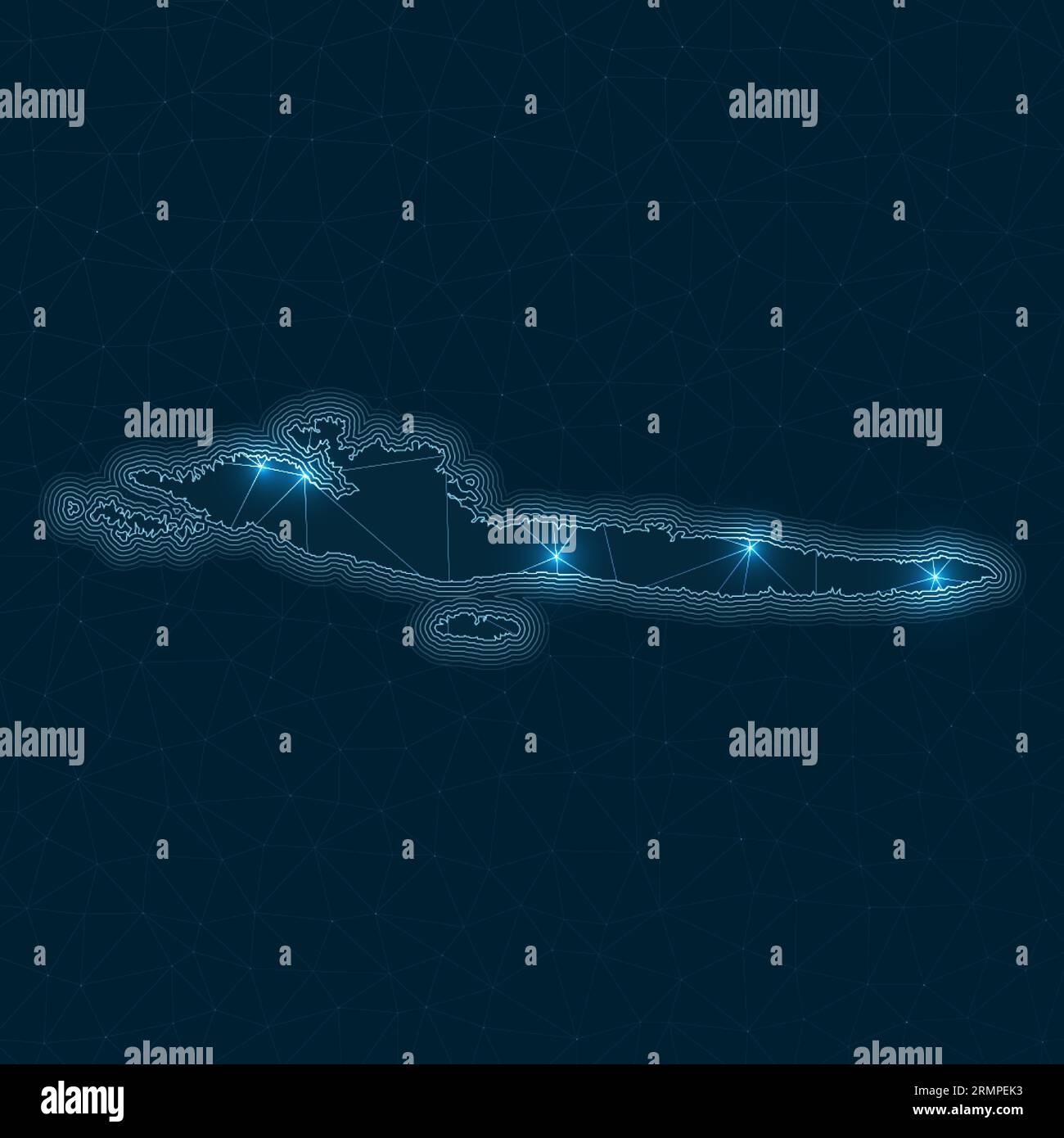 Hvar map Stock Vector Images - Alamy