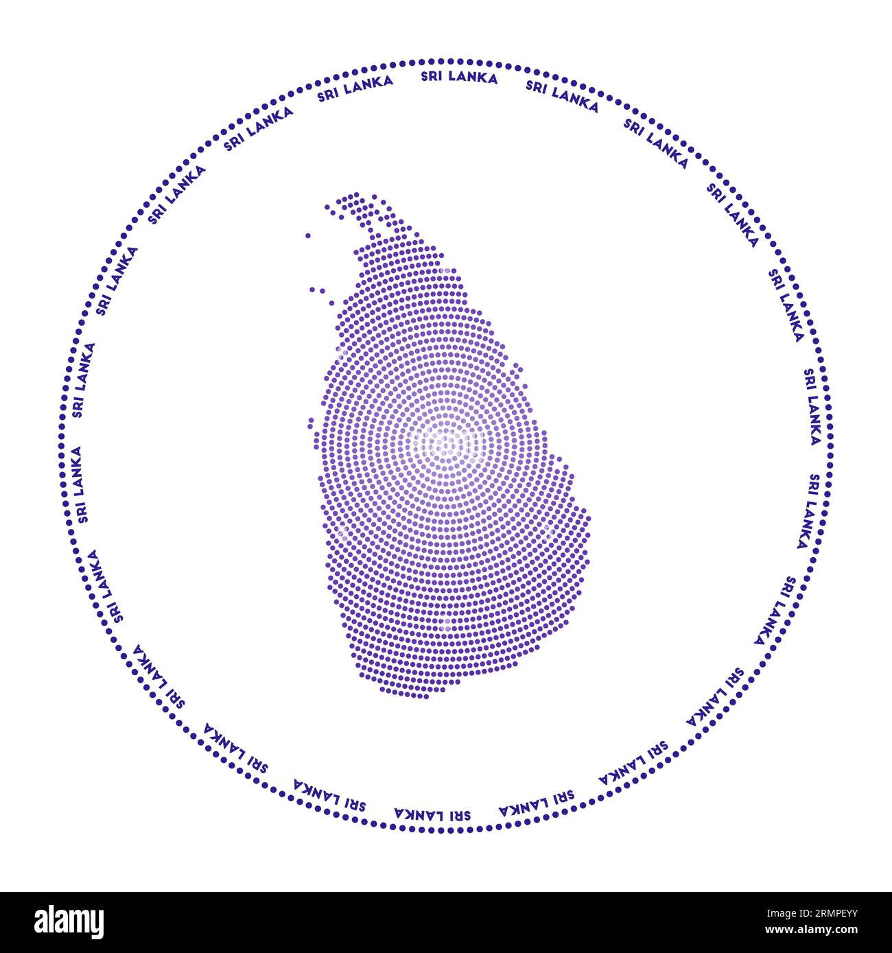 Sri Lanka round logo. Digital style shape of Sri Lanka in dotted circle ... Sri Lanka round logo. Digital style shape of Sri Lanka in dotted circle ...