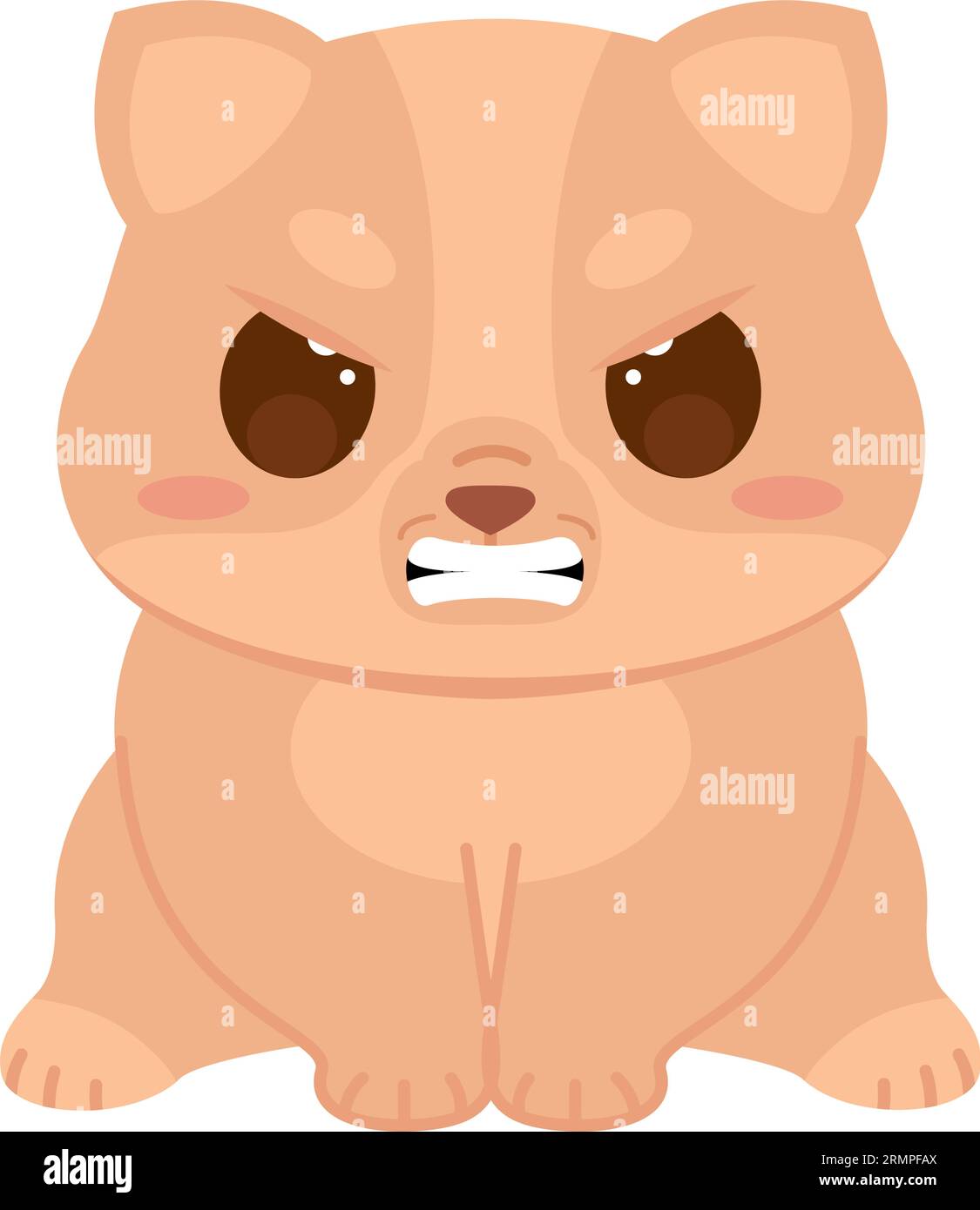 Cartoon dog angry expression Cut Out Stock Images & Pictures - Alamy