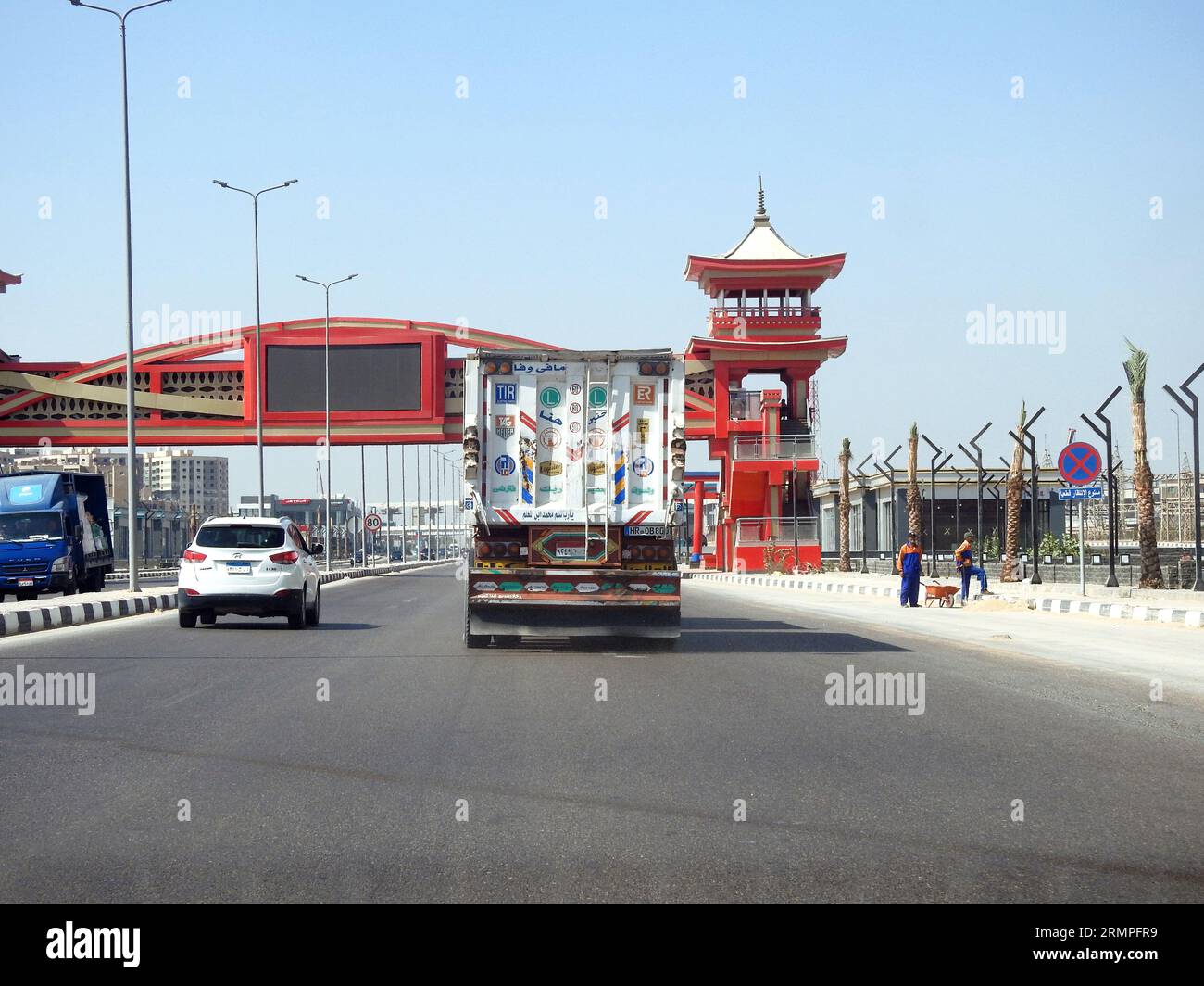 Cairo, Egypt, August 21 2023: Shinzo Abe axis patrol highway in Egypt ...