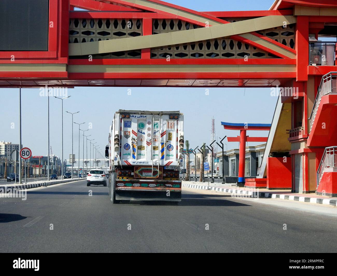 Cairo, Egypt, August 21 2023: Shinzo Abe axis patrol highway in Egypt ...