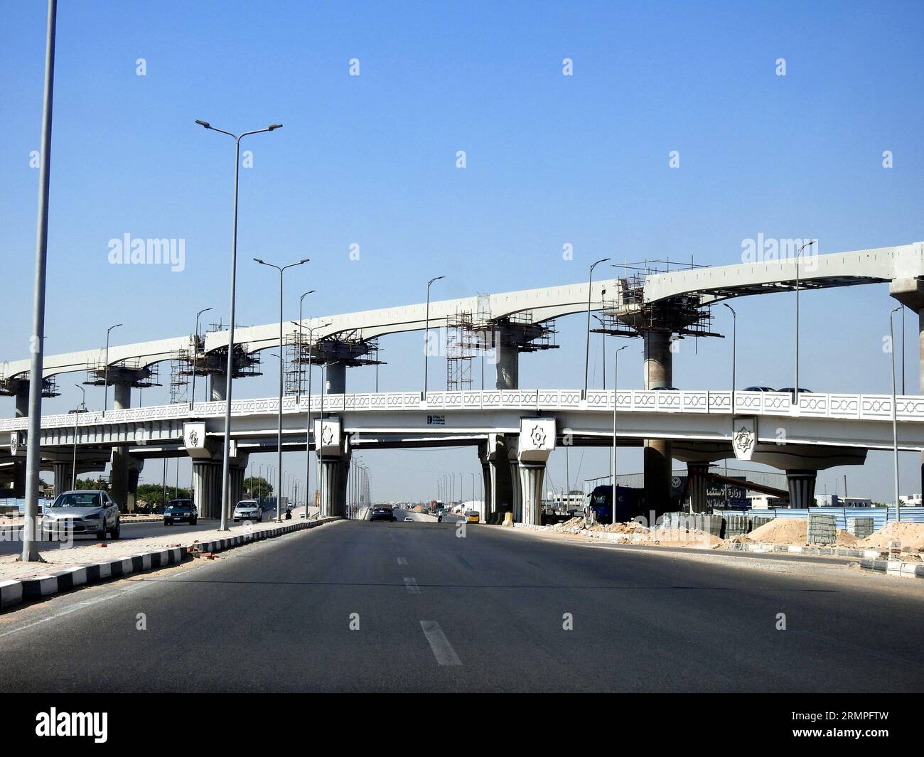 Cairo, Egypt, August 21 2023: A construction site of new projects of ...