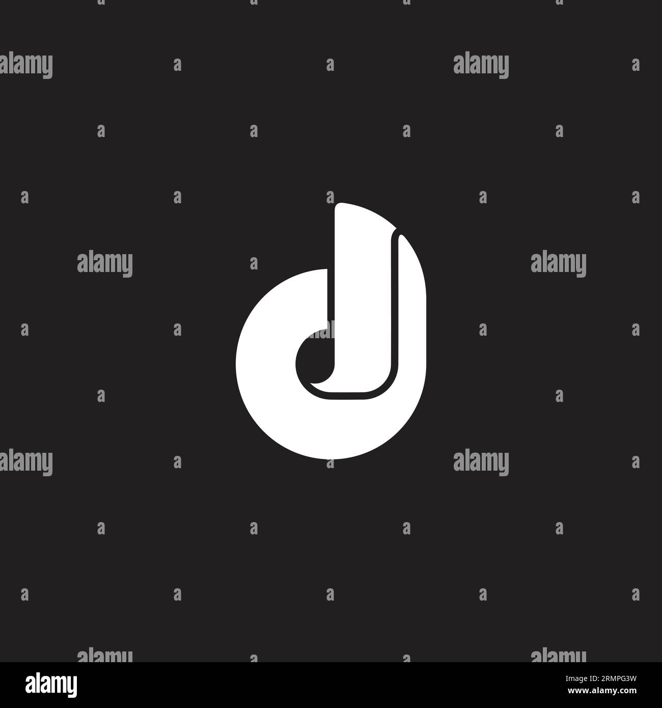 letter d paper tissue simple geometric logo vector Stock Vector Image ...