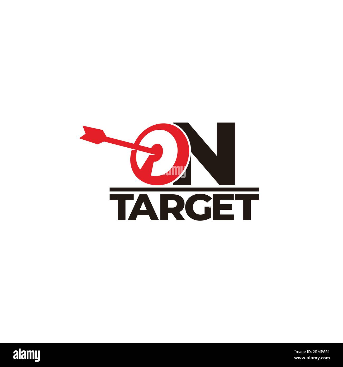 dart arrow on target symbol vector Stock Vector Image & Art - Alamy