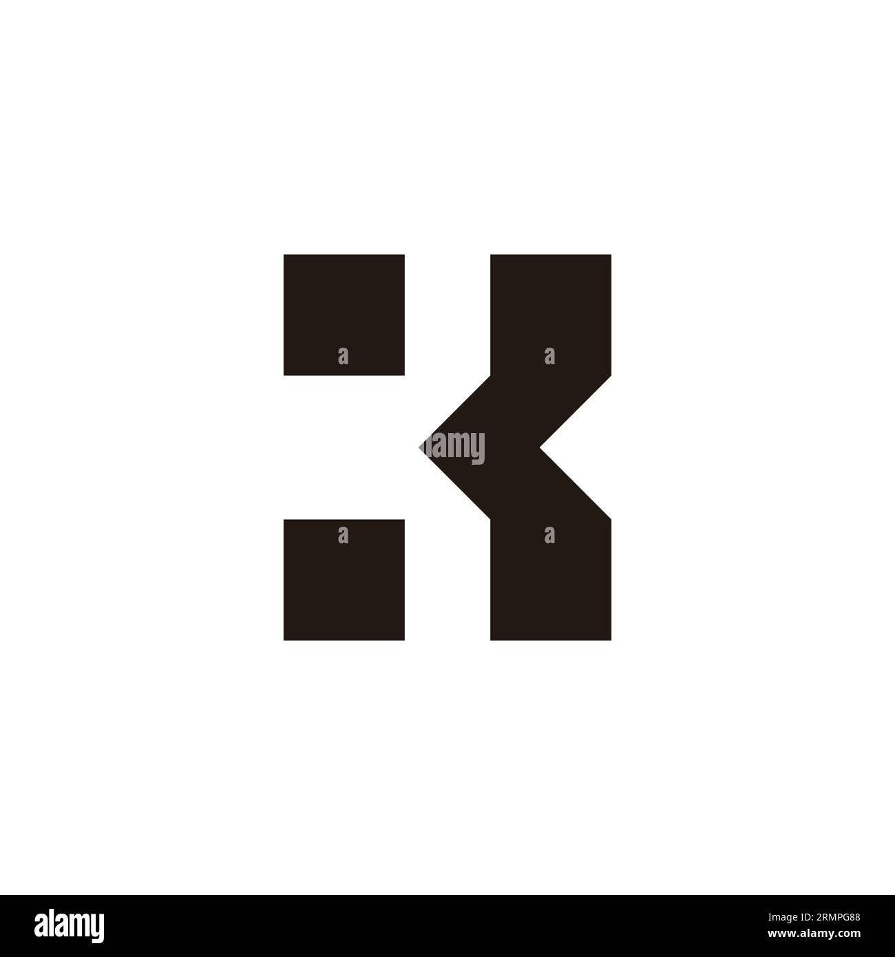 letter k squares clean geometric logo vector Stock Vector Image & Art ...
