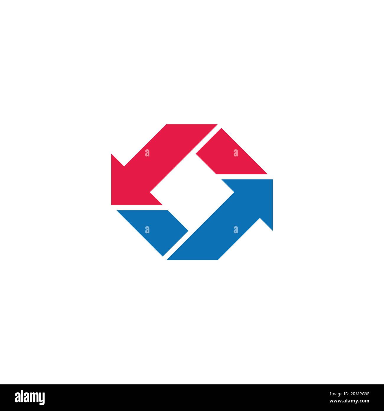 rotate square arrow exchange symbol logo vector Stock Vector Image ...