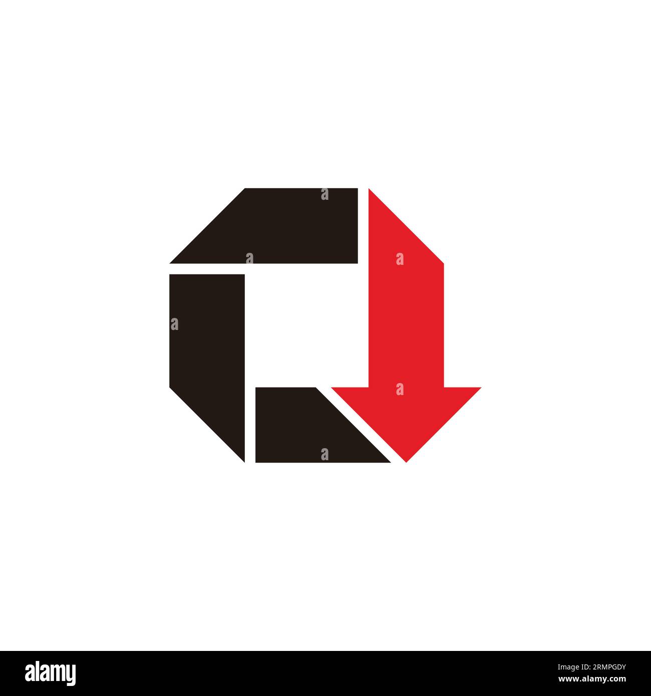 Down logo Stock Vector Images - Alamy