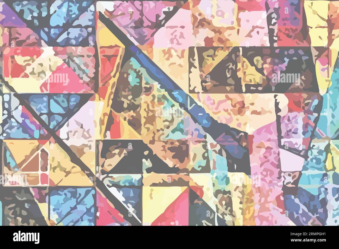 triangles colorful rough design wallpaper background vector Stock ...