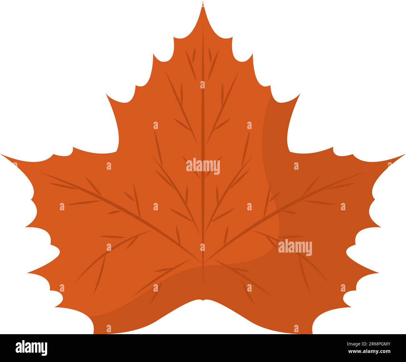 Isolated colored autumn leaf icon Vector Stock Vector Image & Art - Alamy