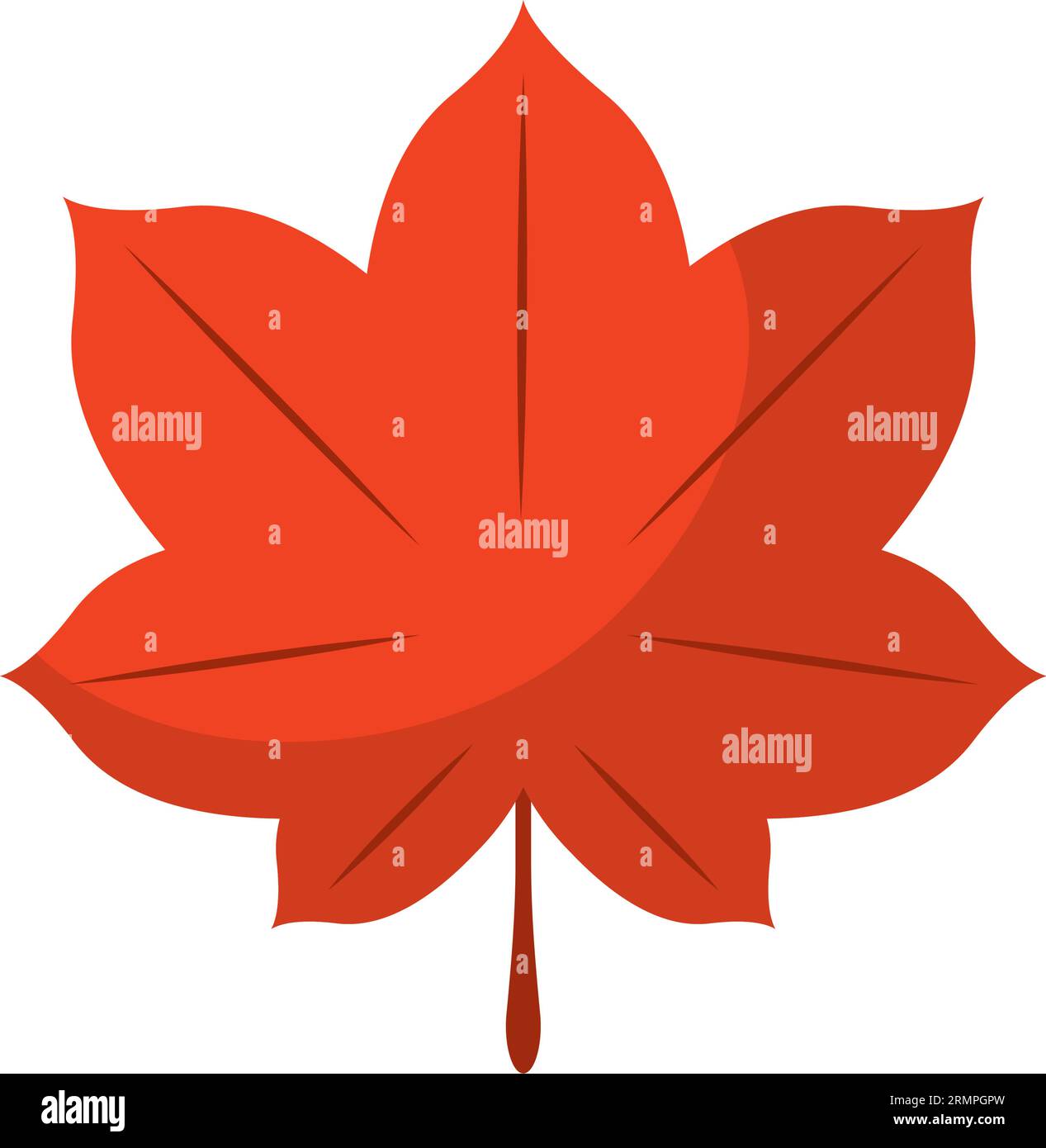 Isolated colored autumn leaf icon Vector Stock Vector Image & Art - Alamy