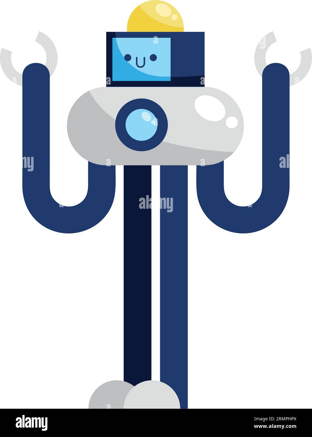 happy ai robot vector isolated Stock Vector Image & Art - Alamy