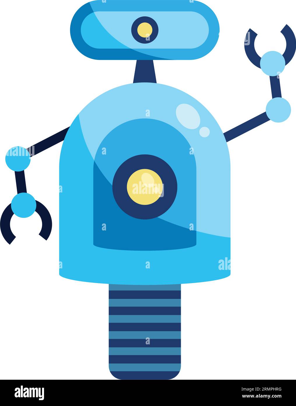 ai robot waving vector isolated Stock Vector Image & Art - Alamy