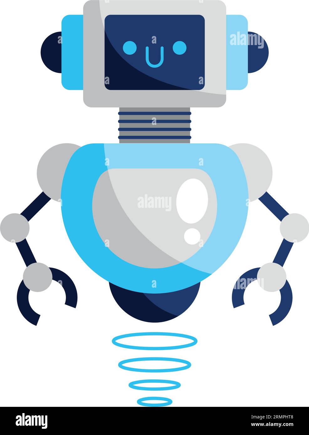 cute ai robot vector isolated Stock Vector Image & Art - Alamy
