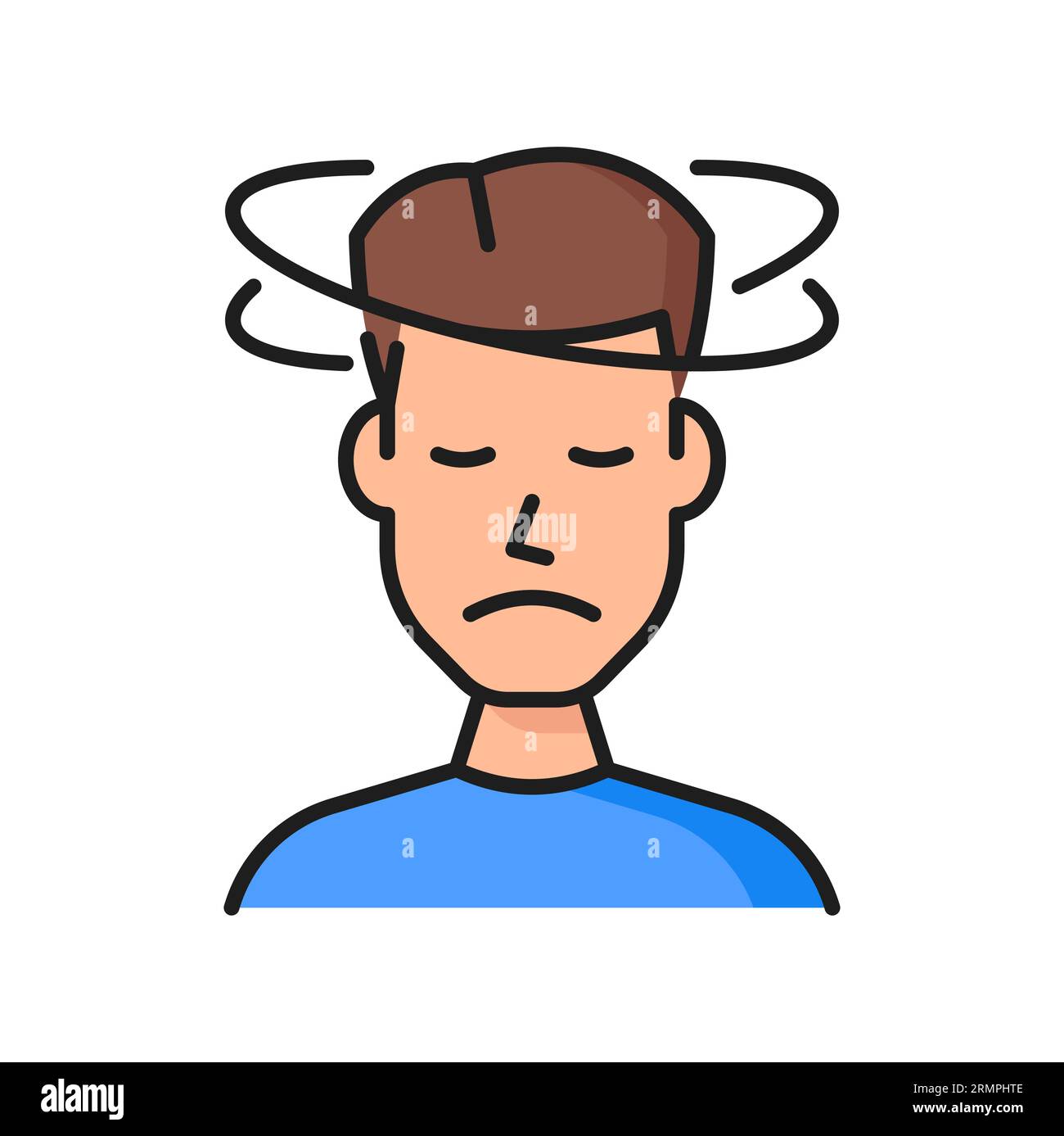 Dizziness symptom Stock Vector Images - Alamy