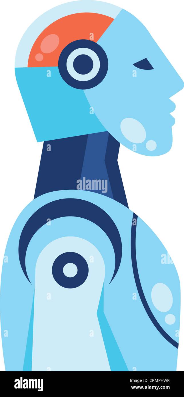 ai robot profile vector isolated Stock Vector Image & Art - Alamy