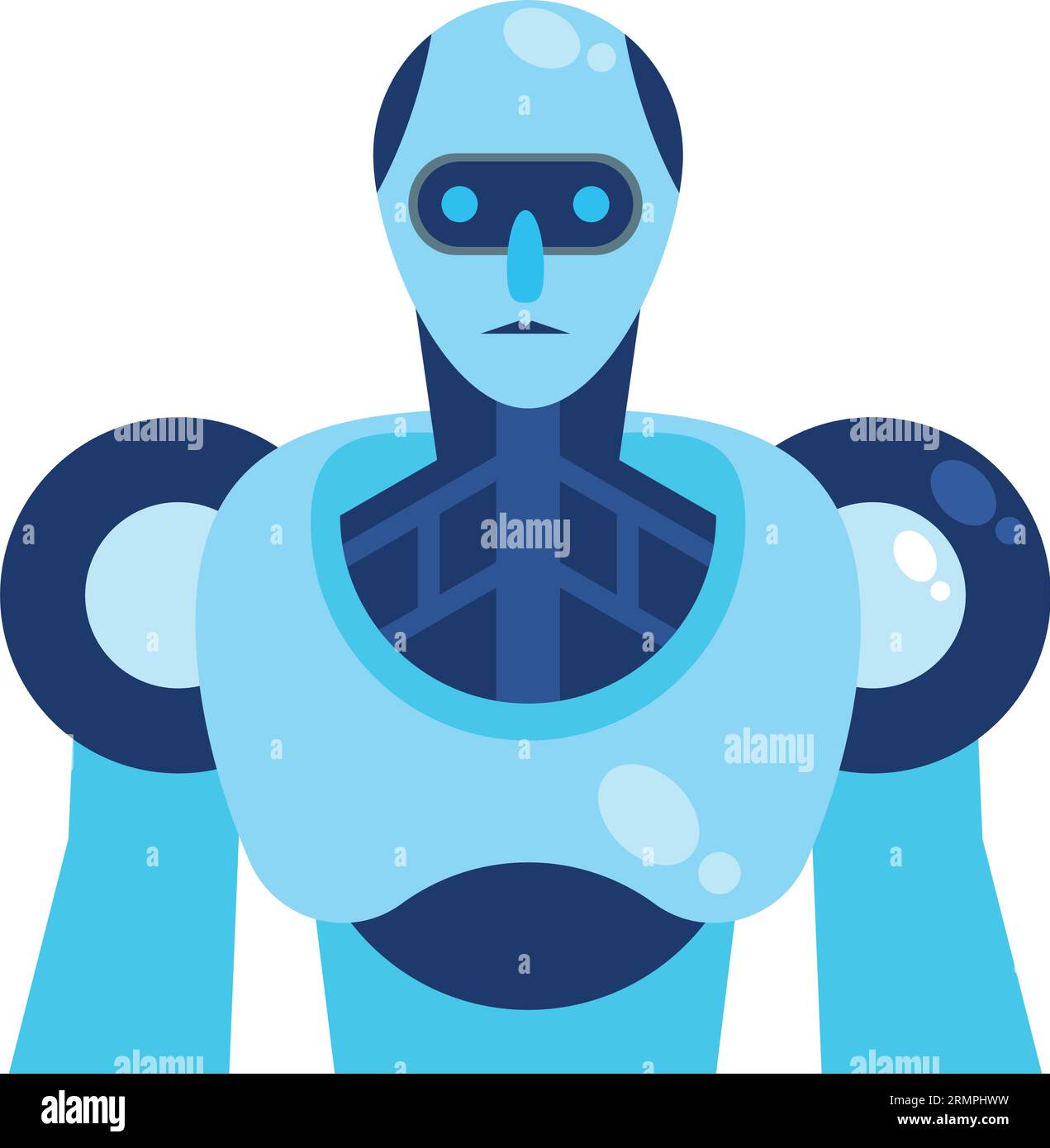 ai robot illustration vector isolated Stock Vector Image & Art - Alamy