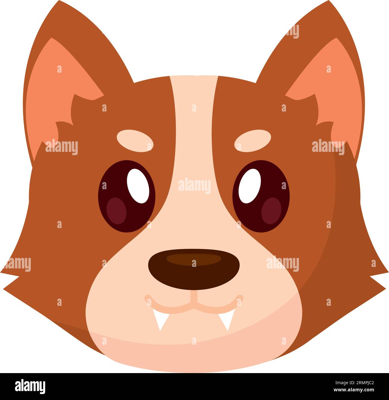 Isolated cute dog character avatar Vector Stock Vector Image & Art - Alamy