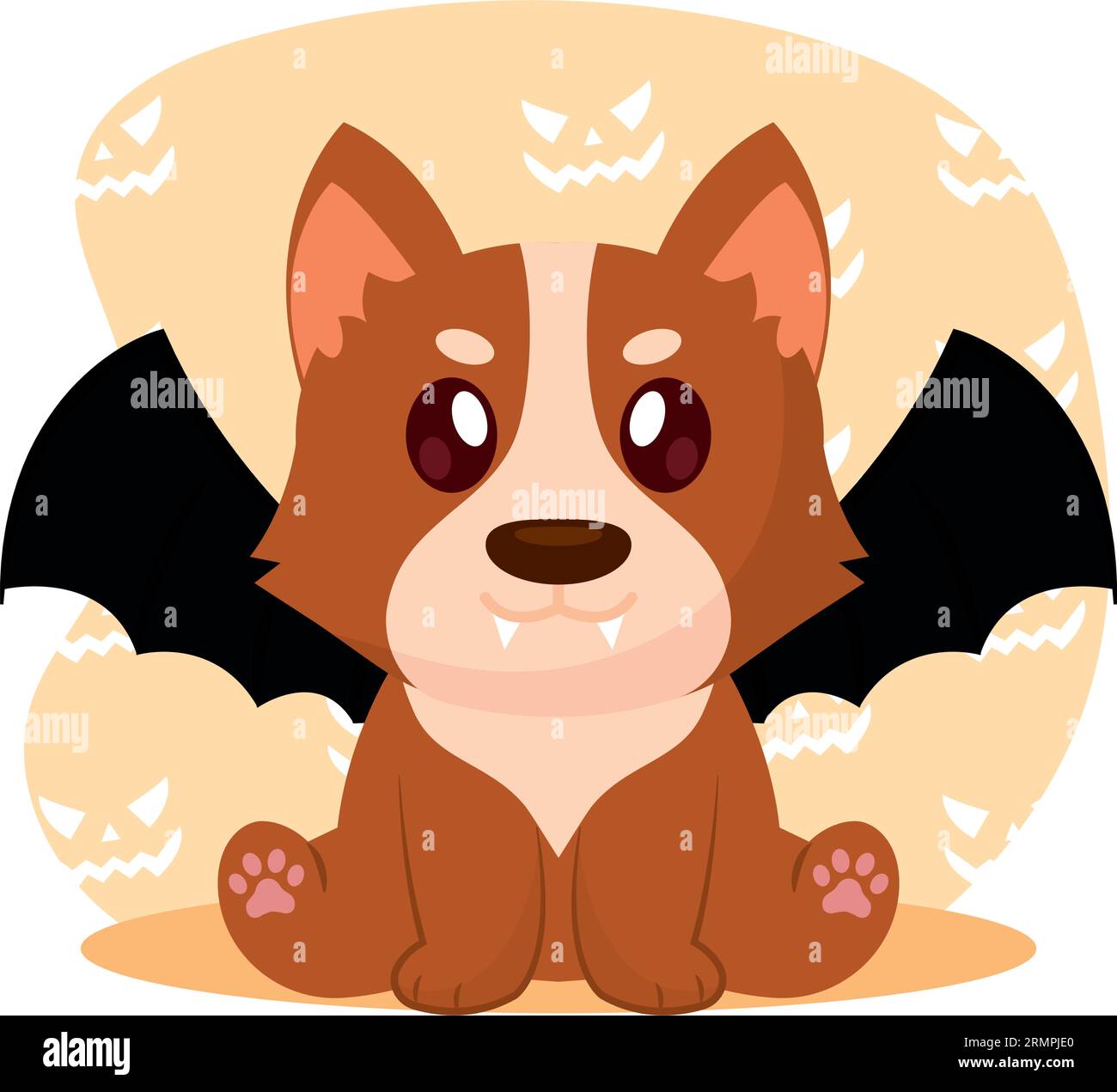 Studio portrait of a dog Stock Vector Images - Alamy