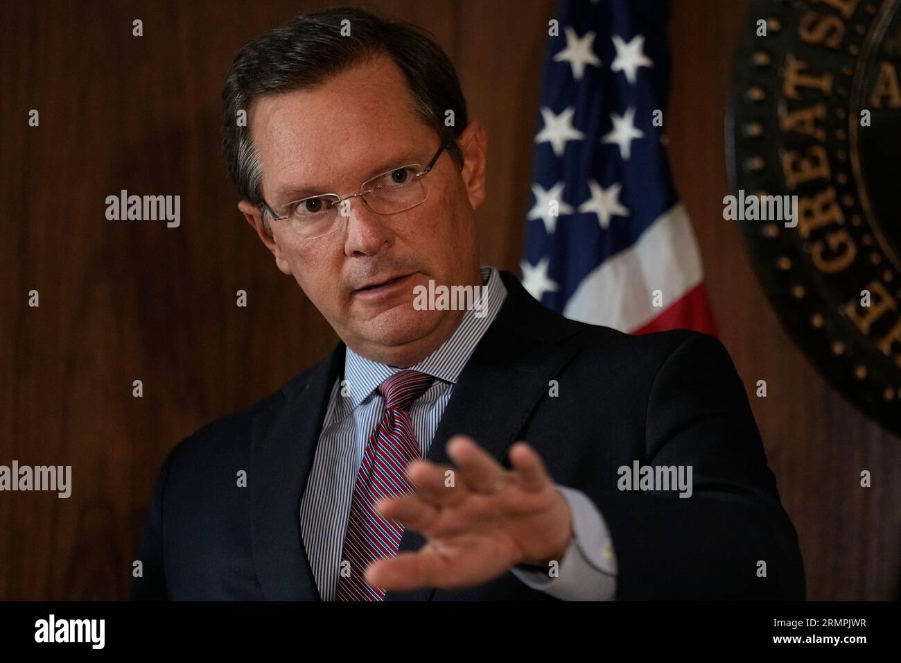 House Speaker Cameron Sexton, R-Crossville responds to questions during ...