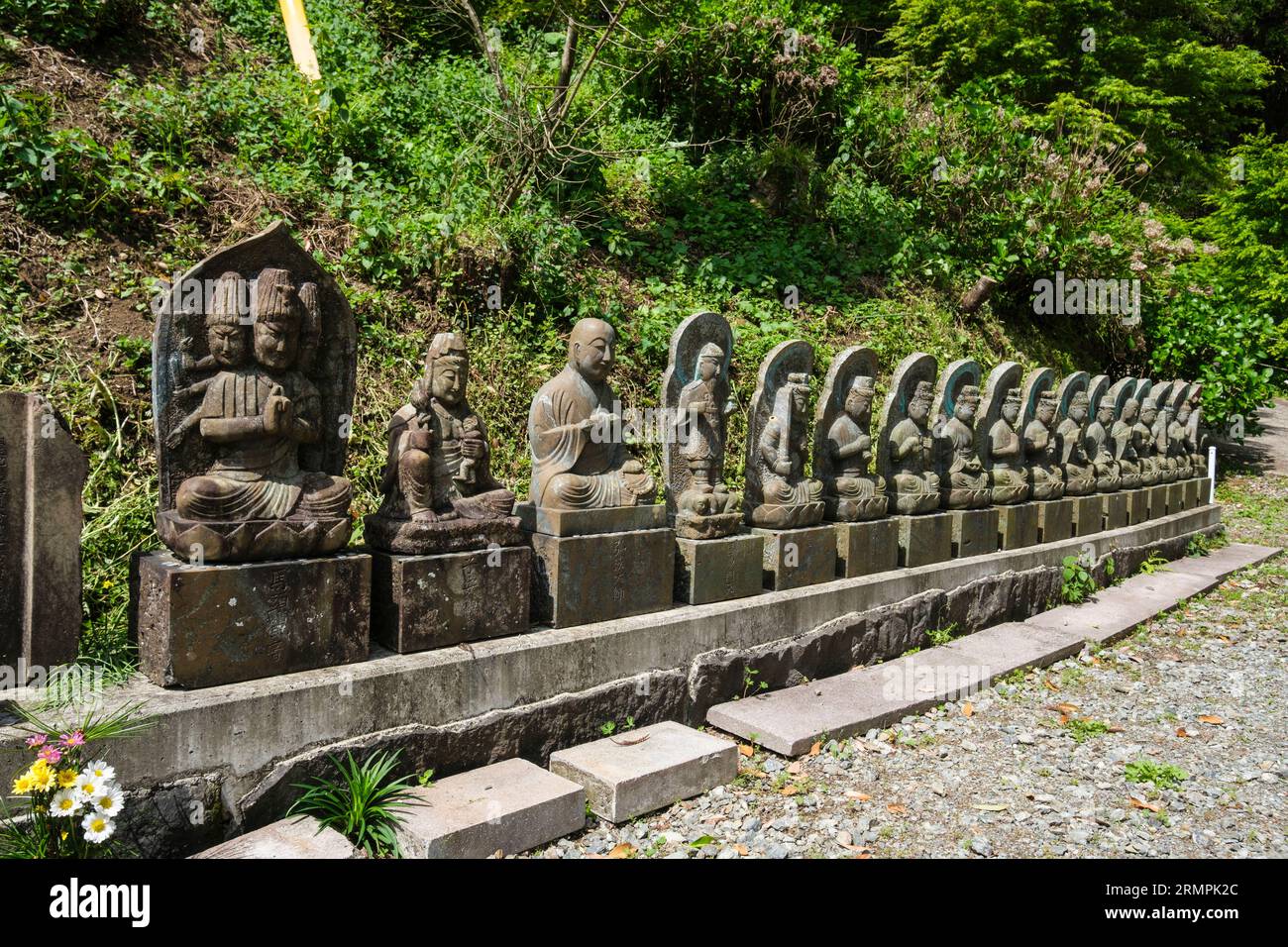 Japan, Kyushu. Buddhist Deity Statues at Fuko-ji Buddhist Temple Stock ...