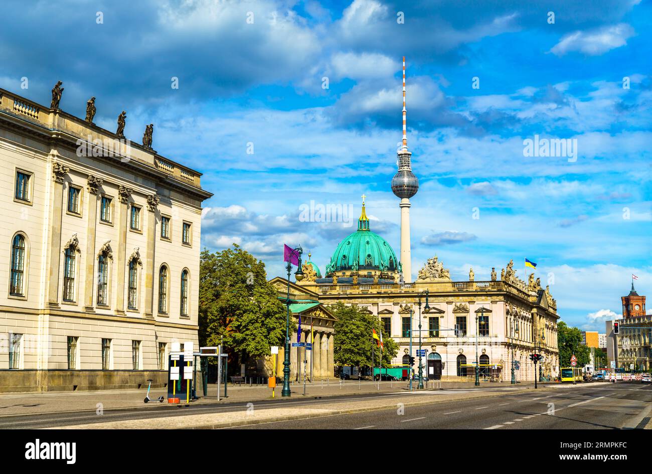 Unter den Linden, the most famous boulevard in Berlin, Germany Stock ...