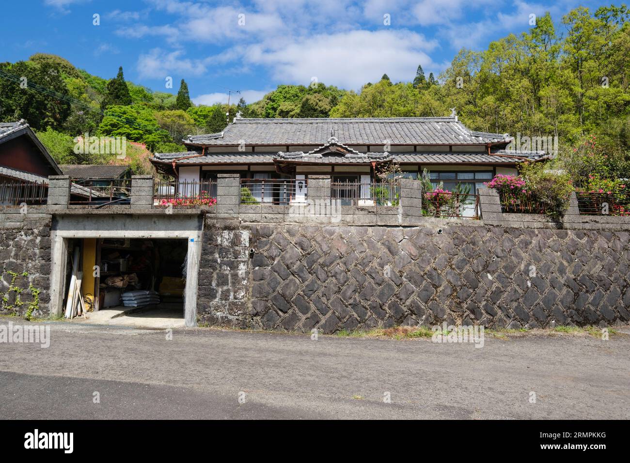Japan, Kyushu. Rural House. Oita Prefecture Stock Photo - Alamy