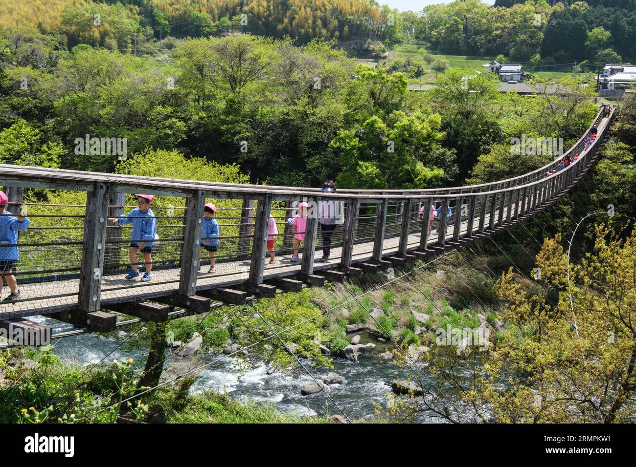 Pedestrian suspension bridge hi-res stock photography and images - Alamy