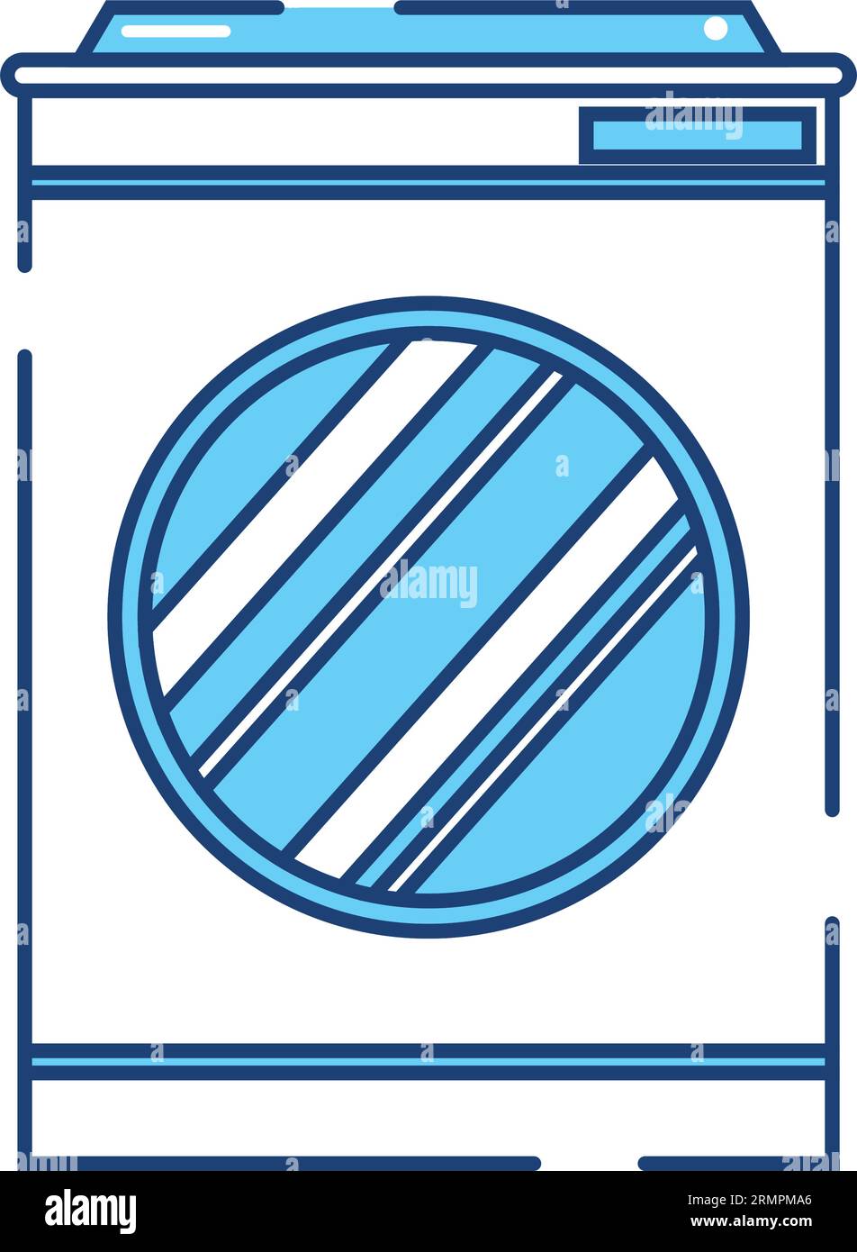 Isolated monochrome washing machine laundry icon Vector Stock Vector ...