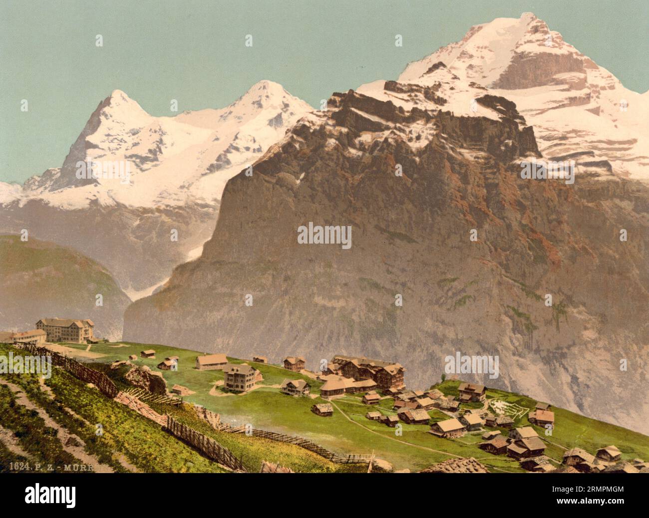 Mürren, Bernese Oberland, Bern, Switzerland 1890 Stock Photo - Alamy