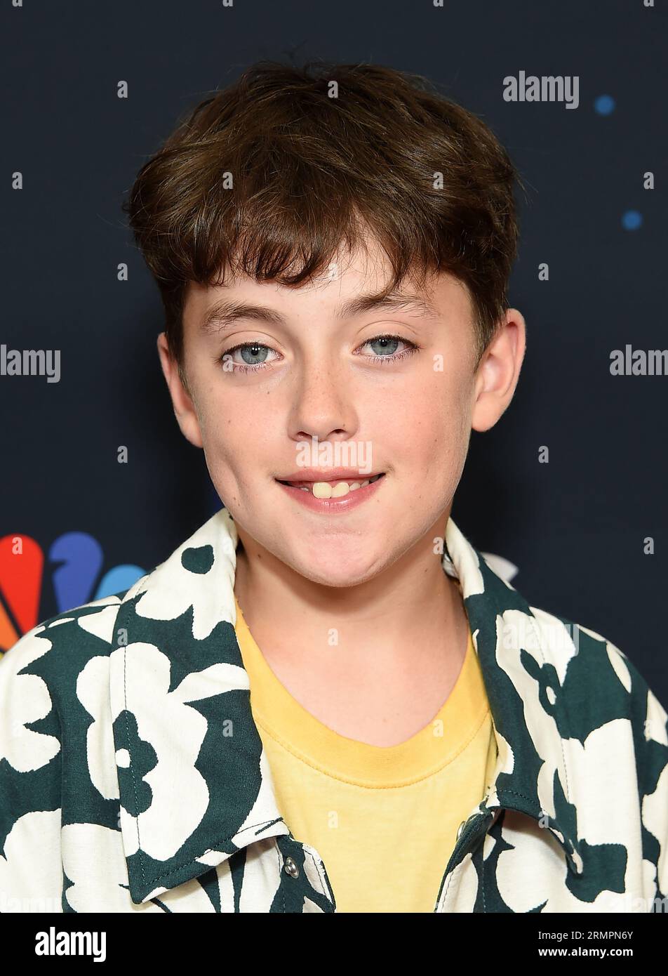 Pasadena, USA. 29th Aug, 2023. Alfie Andrew backstage at “America's Got Talent” Season 18 Live ...