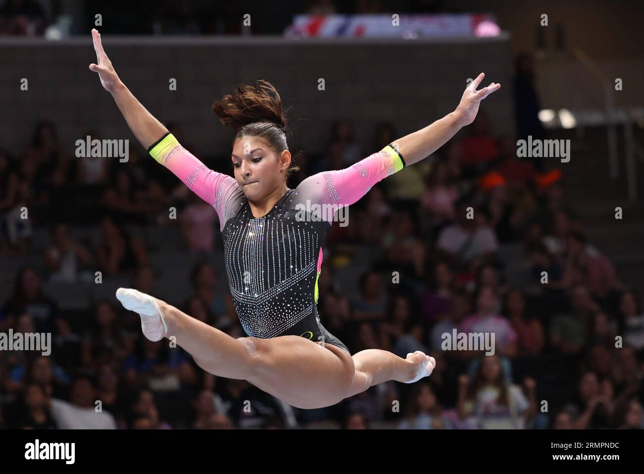 August 27, 2023: Gymnast Madray Johnson during the senior women day 2 competition at the 2023 U ...