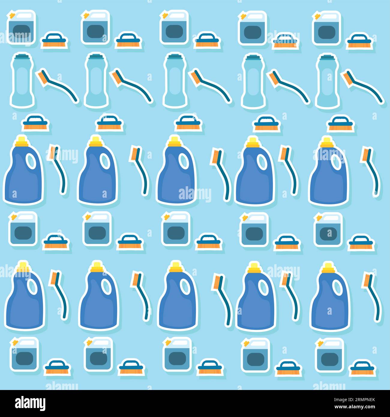 Seamless pattern background with cleaning icons Vector Stock Vector ...