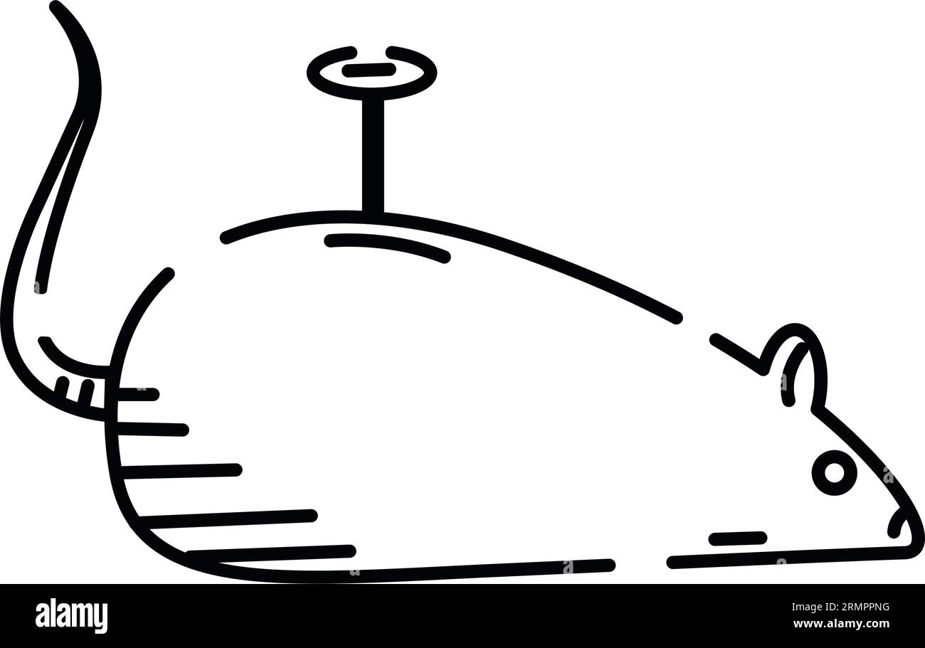 Isolated sketch of a rat toy icon Vector Stock Vector Image & Art - Alamy