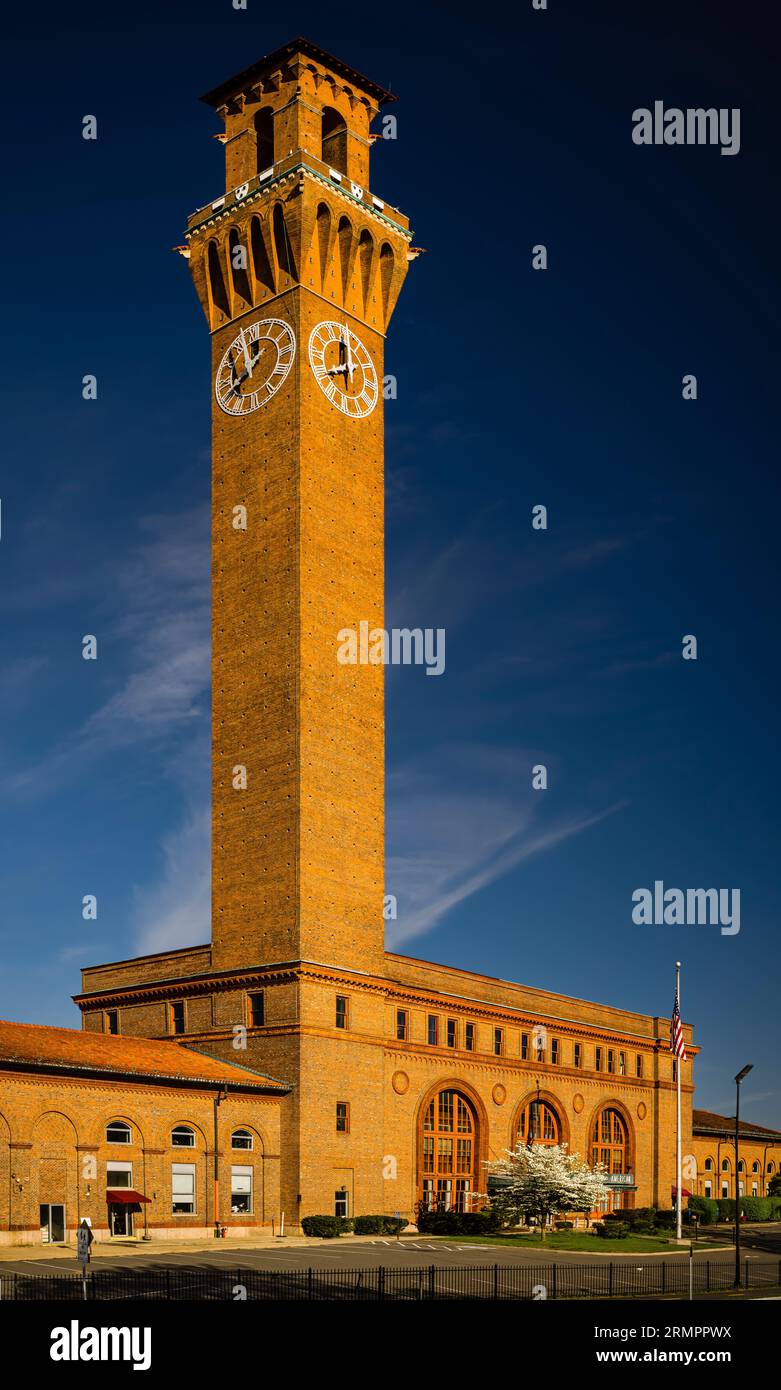 Waterbury Union Station Clocktower Waterbury, Connecticut, USA Stock ...