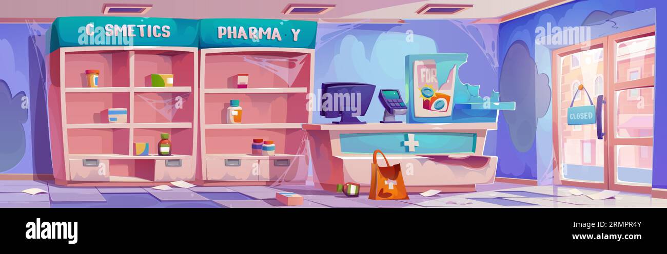 Inside abandoned hospital Stock Vector Images - Alamy