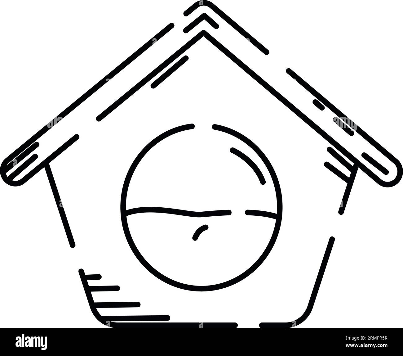 Isolated sketch of a pet house icon Vector Stock Vector Image & Art - Alamy
