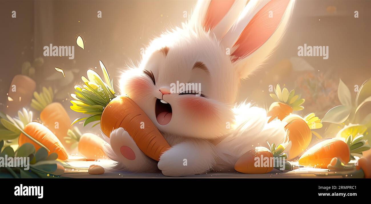 White rabbit animation hi-res stock photography and images - Alamy