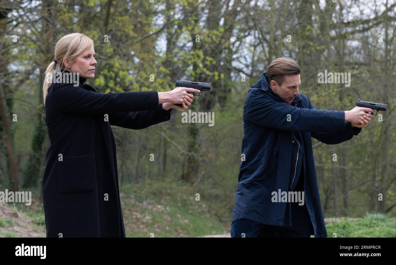Leipzig, Germany. 18th Apr, 2023. Actors Johannes Hendrik Langer as ...