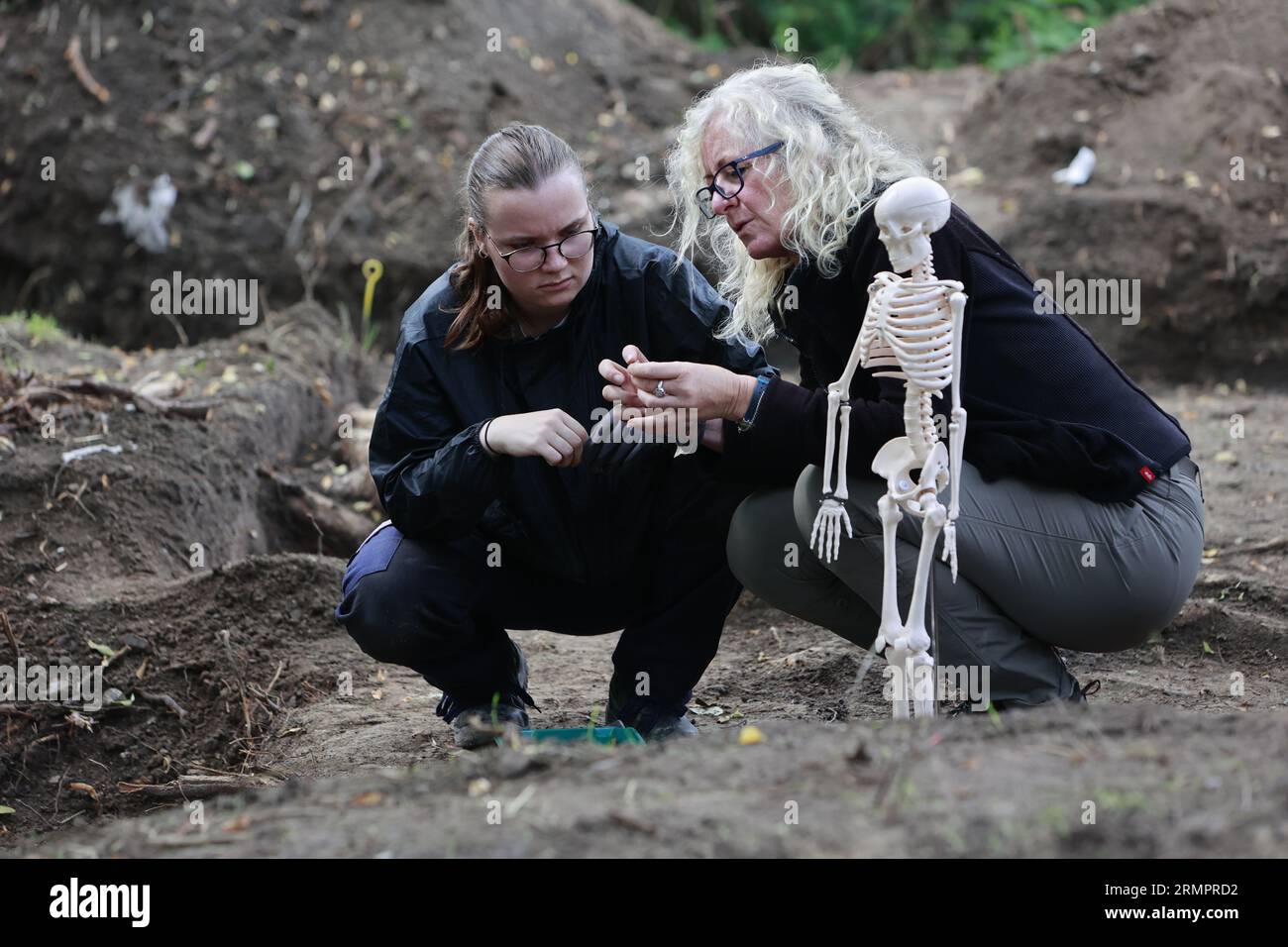 Quedlinburg, Germany. 28th Aug, 2023. Execution site archaeologist ...