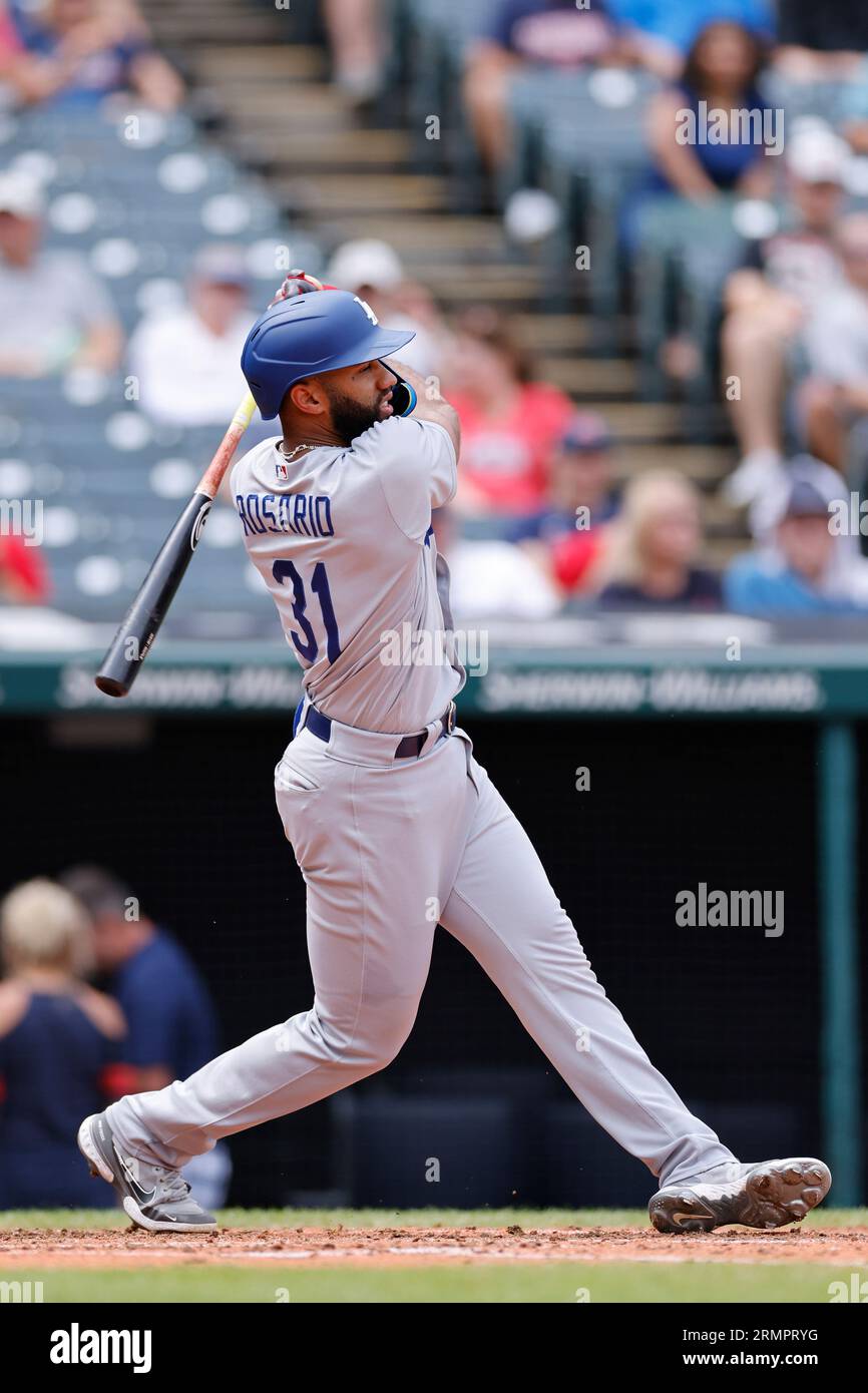 CLEVELAND, OH - AUGUST 24: Los Angeles Dodgers second baseman Amed ...