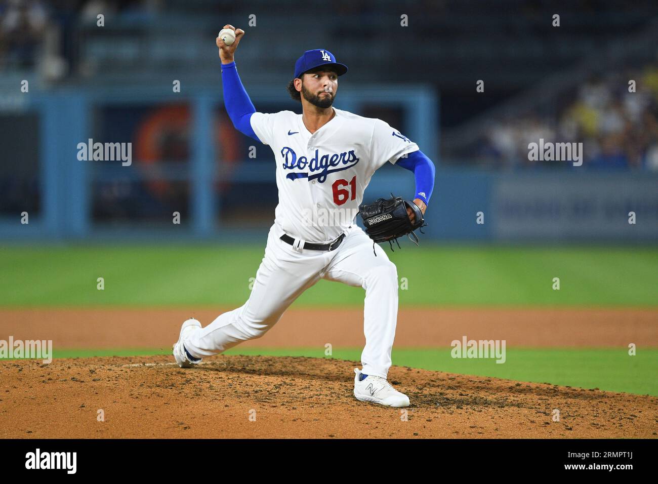 LOS ANGELES, CA - AUGUST 29: Los Angeles Dodgers pitcher Tyson Miller ...