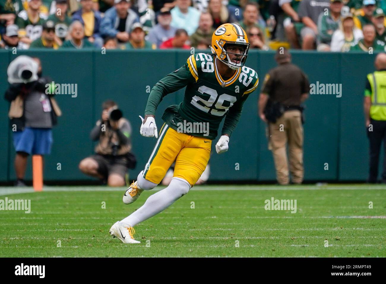 Green Bay Packers cornerback Rasul Douglas (29) during a preseason NFL ...