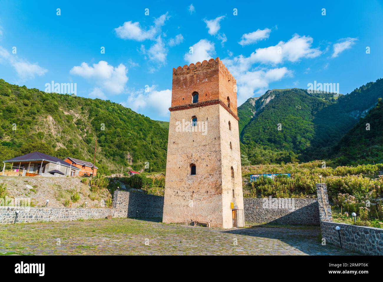 Sumug gala tower in the village of Ilisu, dates back to the 17th-18th ...