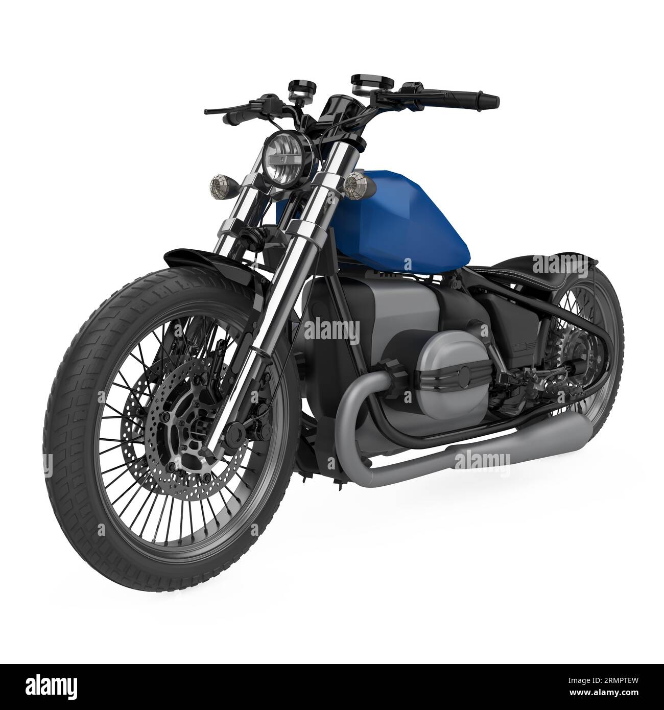 Motorcycle Isolated on White Background Stock Photo - Alamy