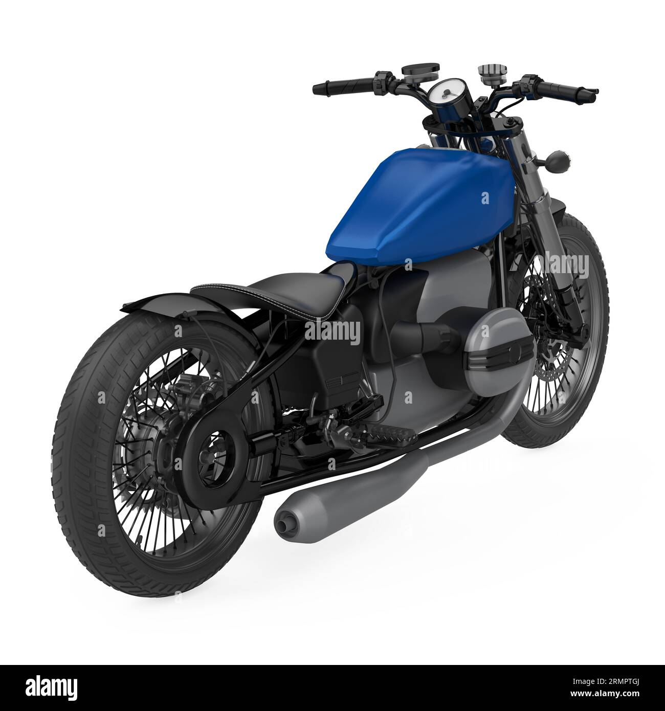 Motorcycle Isolated on White Background Stock Photo - Alamy