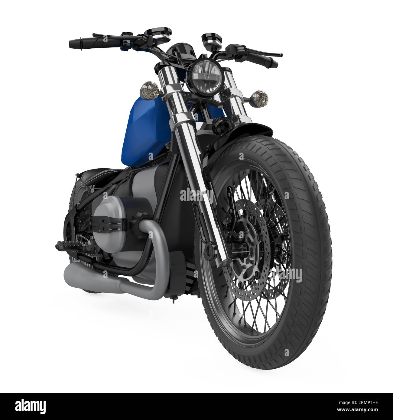 Motorcycle Isolated on White Background Stock Photo - Alamy
