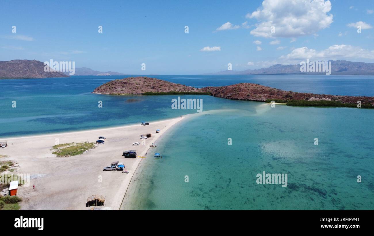 DRONE PHOTOGRAPHY AT EL REQUESON BEACH IN BAJA CALIFORNIA SUR MEXICO ...