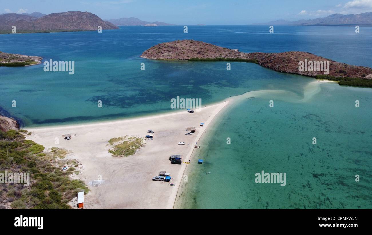 DRONE PHOTOGRAPHY AT EL REQUESON BEACH IN BAJA CALIFORNIA SUR MEXICO ...