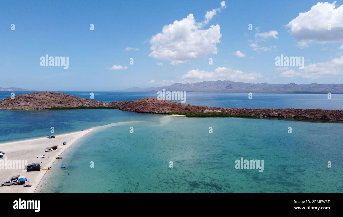 DRONE PHOTOGRAPHY AT EL REQUESON BEACH IN BAJA CALIFORNIA SUR MEXICO ...