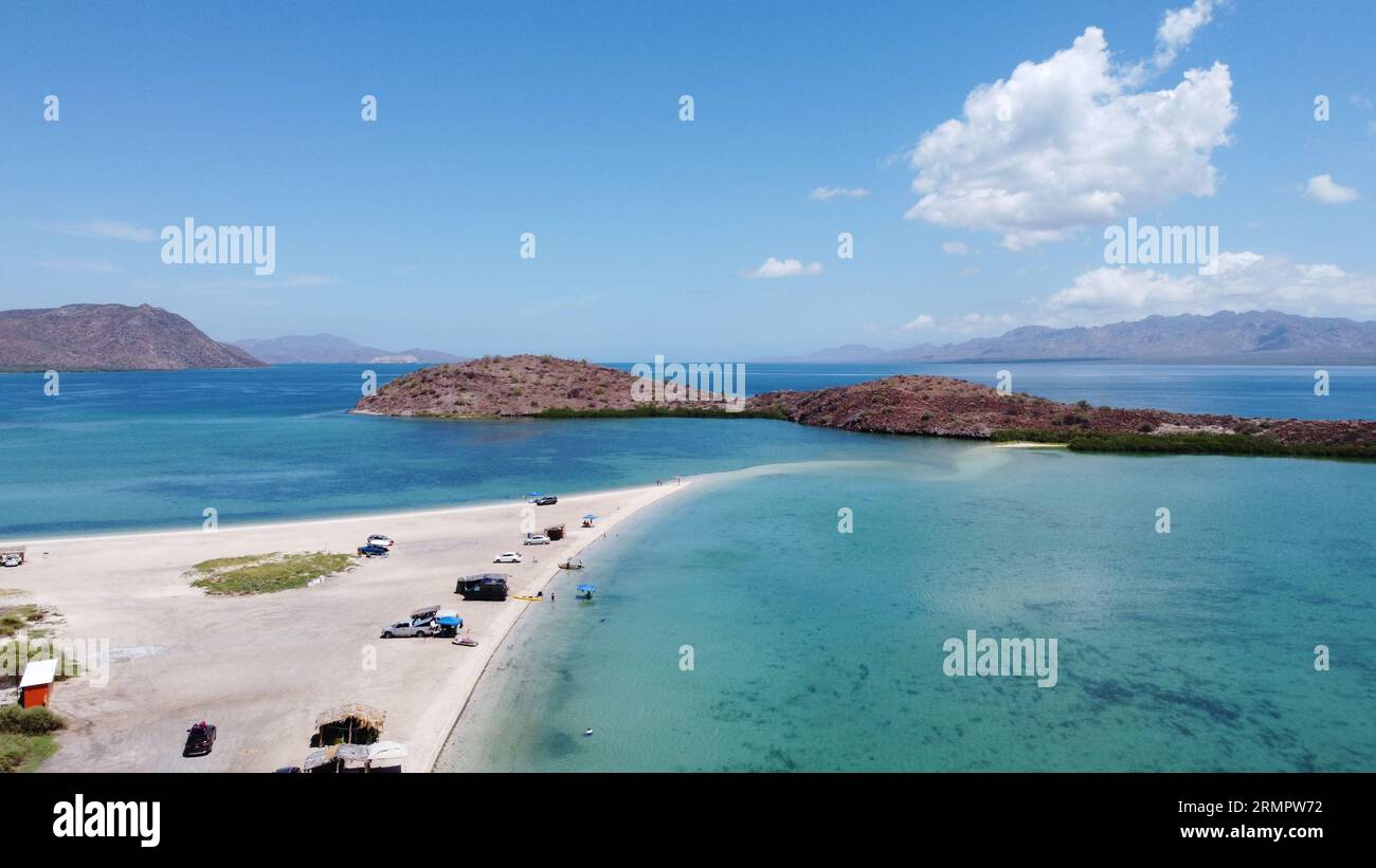 DRONE PHOTOGRAPHY AT EL REQUESON BEACH IN BAJA CALIFORNIA SUR MEXICO ...